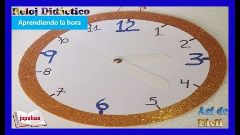 Manualidad reloj para aprender las horas | Actualizado febrero 2023