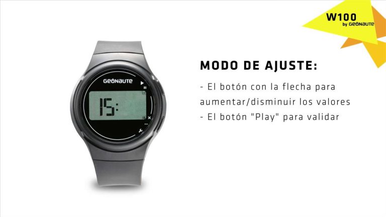 Aprende a usar el reloj Geonaute W100 con estas prácticas instrucciones ...